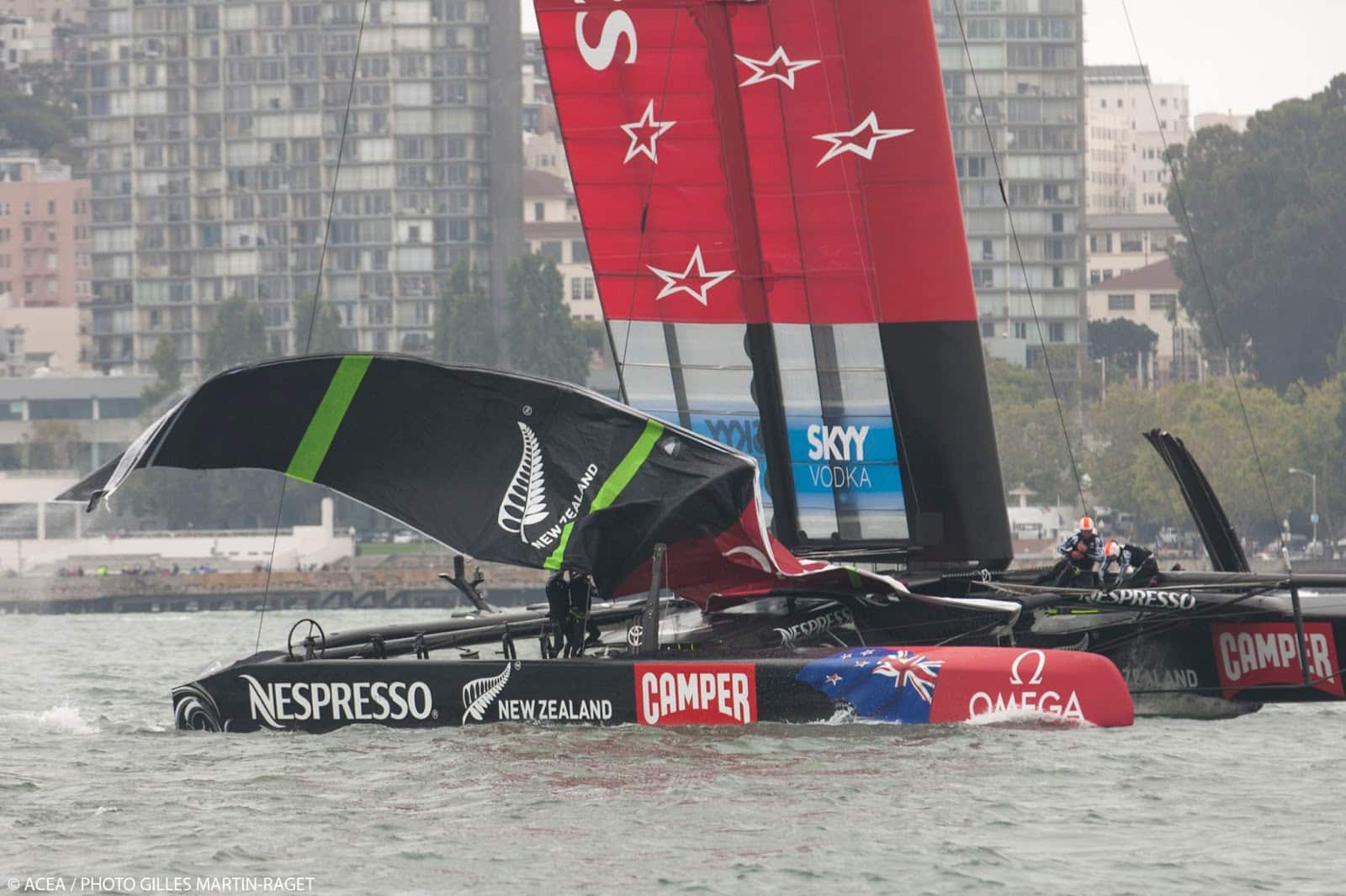Emirates Team NZ's Headsail Takes a Plunge | Sailing World